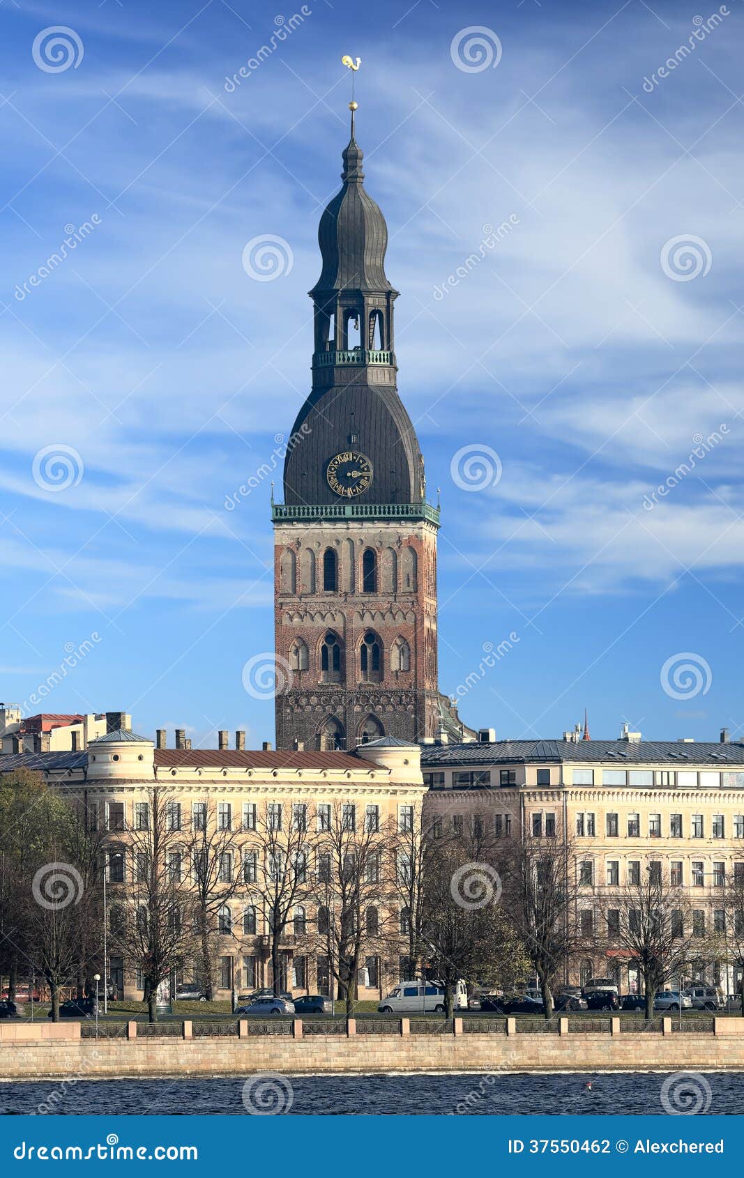 Bell Tower of Dome Cathedral, Vecriga (Old Town) - Riga - Latvia Stock ...