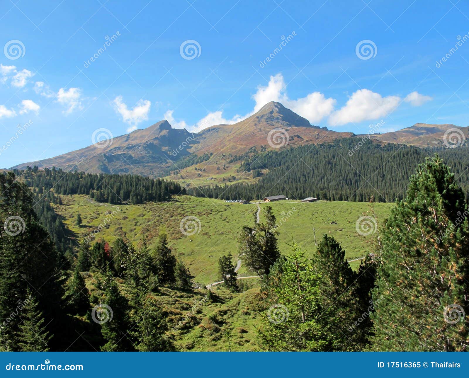 Scenic View of Jungfrau Mountain (Horizontal) Stock Image - Image of ...