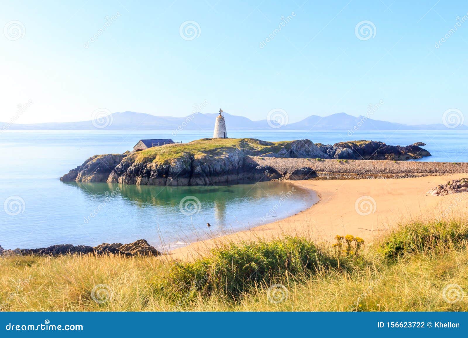 Scenic View of Llanddwyn Island Stock Photo - Image of united, view ...