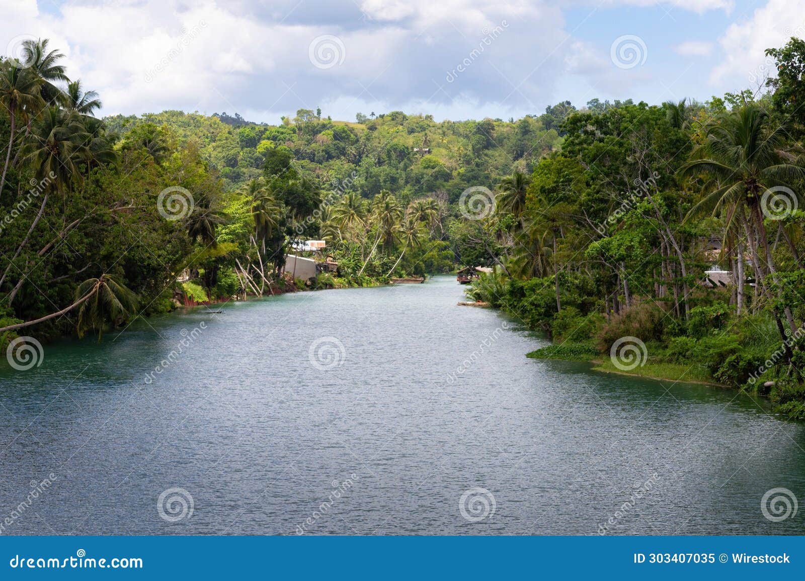 Scenic View of Loboc River, Bohol in Philippines Stock Image - Image of ...