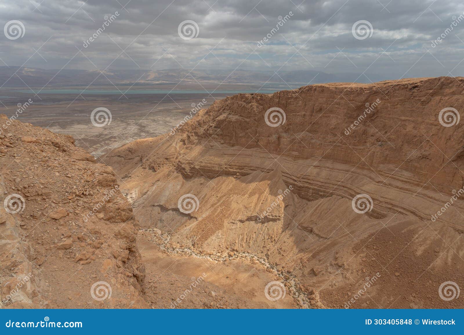 Scenic View of Masada National Park, Israel Stock Photo - Image of ...