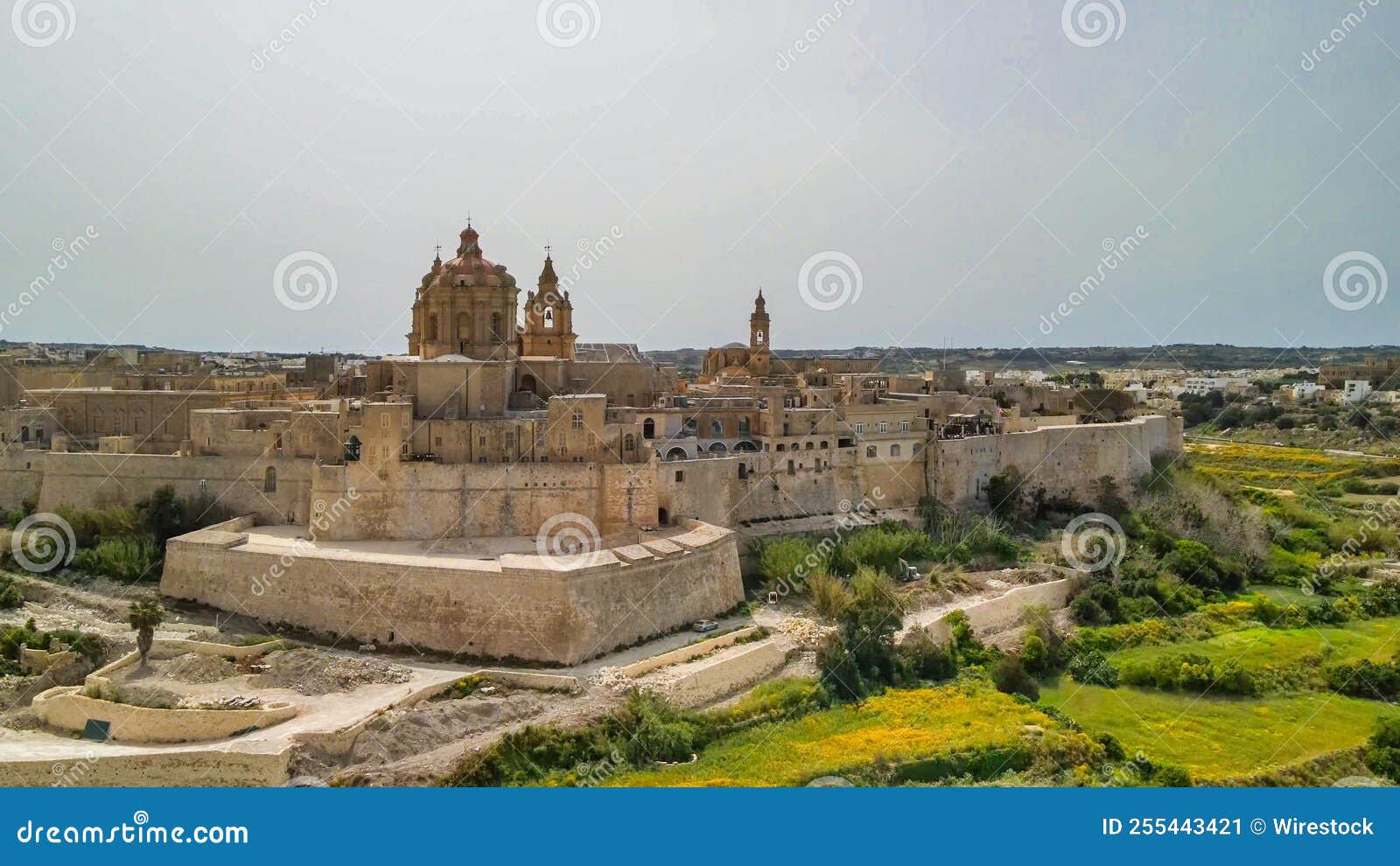 View of Mdina Medieval City in Malta Stock Image - Image of tourism ...