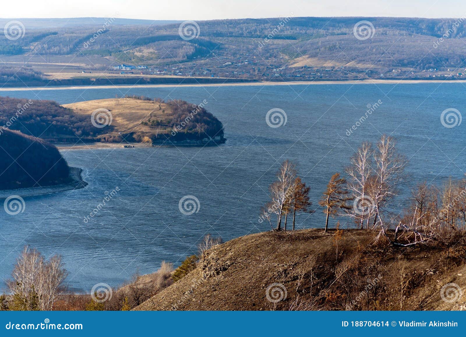 Scenic View from the Molodetsky Kurgan To the Volga Open Spaces Stock ... Scenic View from the Molodetsky Kurgan To the Volga Open Spaces Stock ...