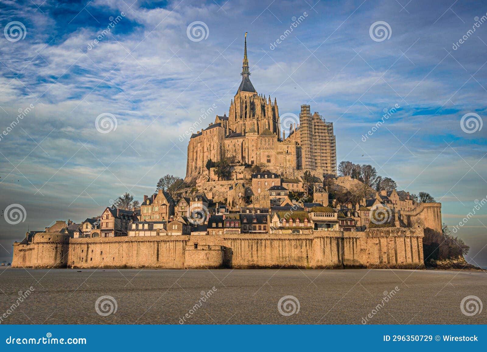 Scenic View of the Mont Saint Michelle. Stock Image - Image of france ...