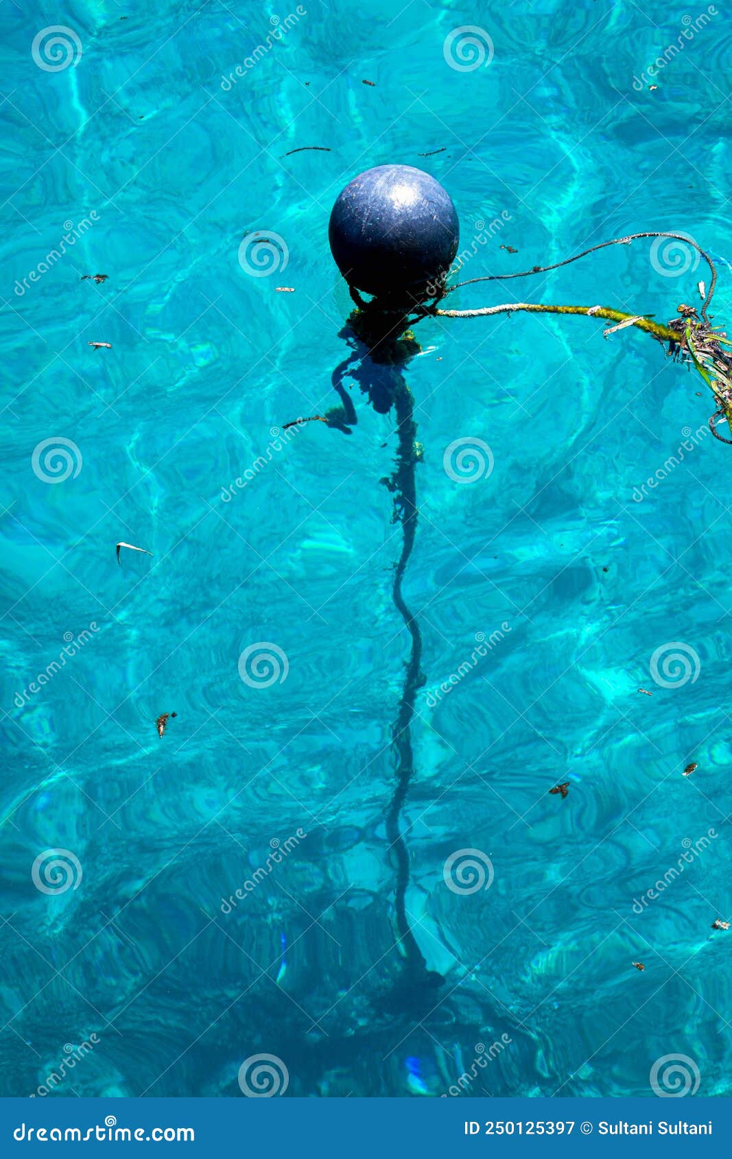 Scenic View of an Object Floating on the Sea Surface Stock Image ...