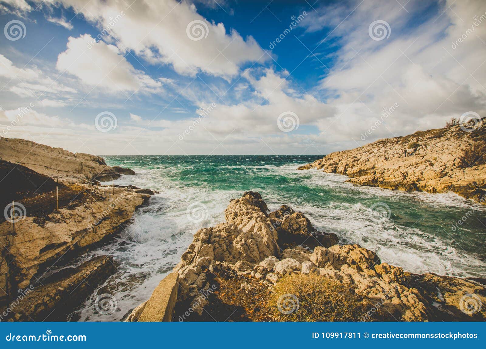 Scenic View Of Ocean Picture. Image: 109917811