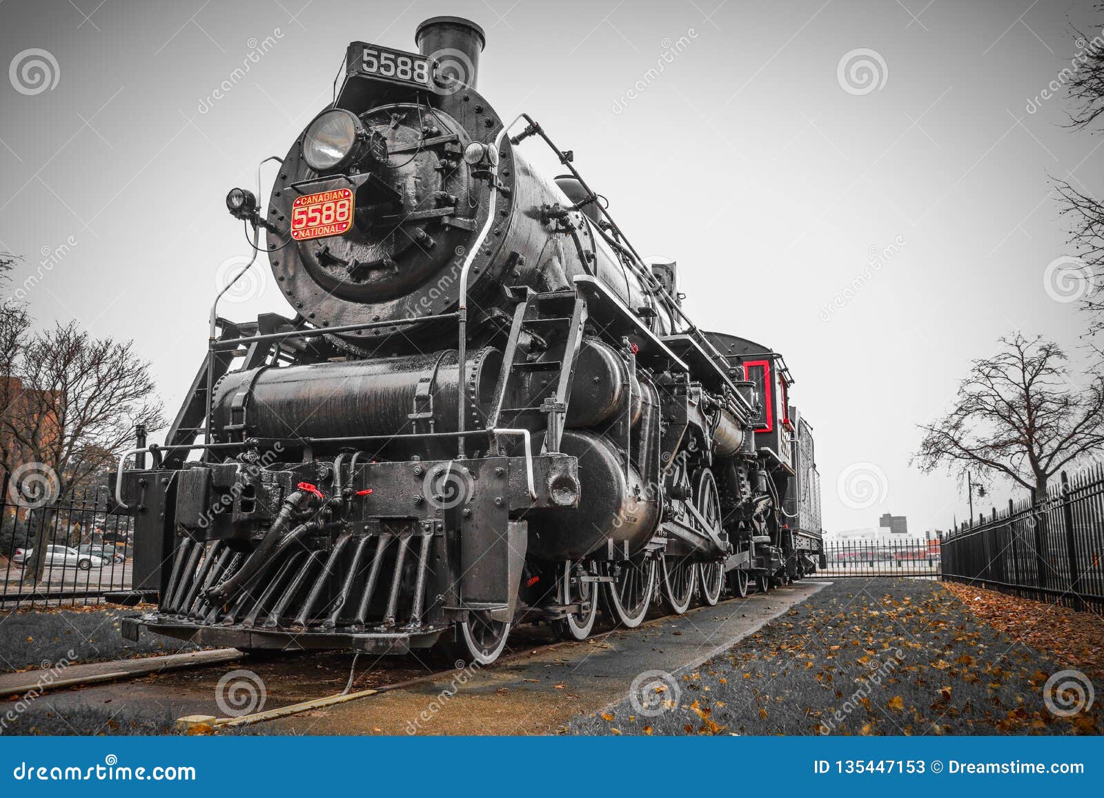 A SCENIC VIEW of an OLD RAIL ENGINE Editorial Stock Photo - Image of ...