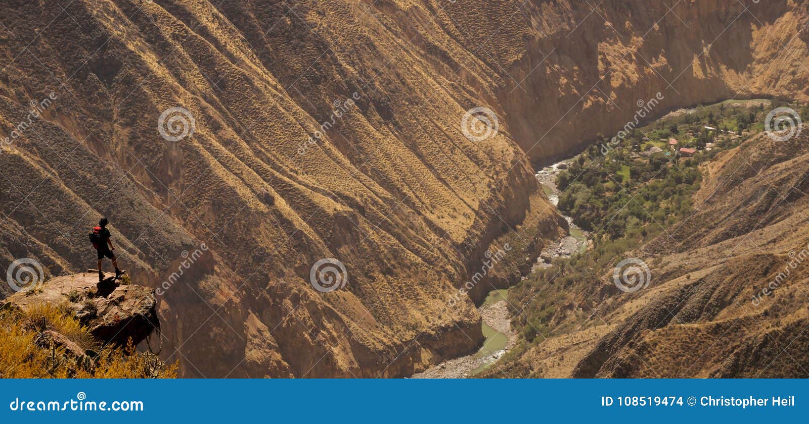 Scenic View Over the Colca Canyon, Peru. Editorial Stock Image - Image ...