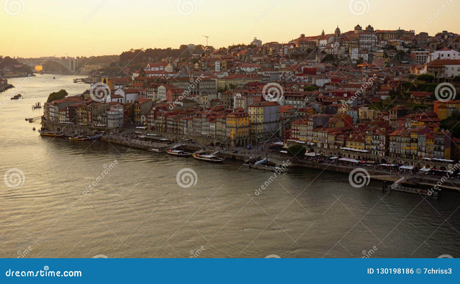 Scenic View Over Douro River in Porto Stock Photo - Image of colorful ...