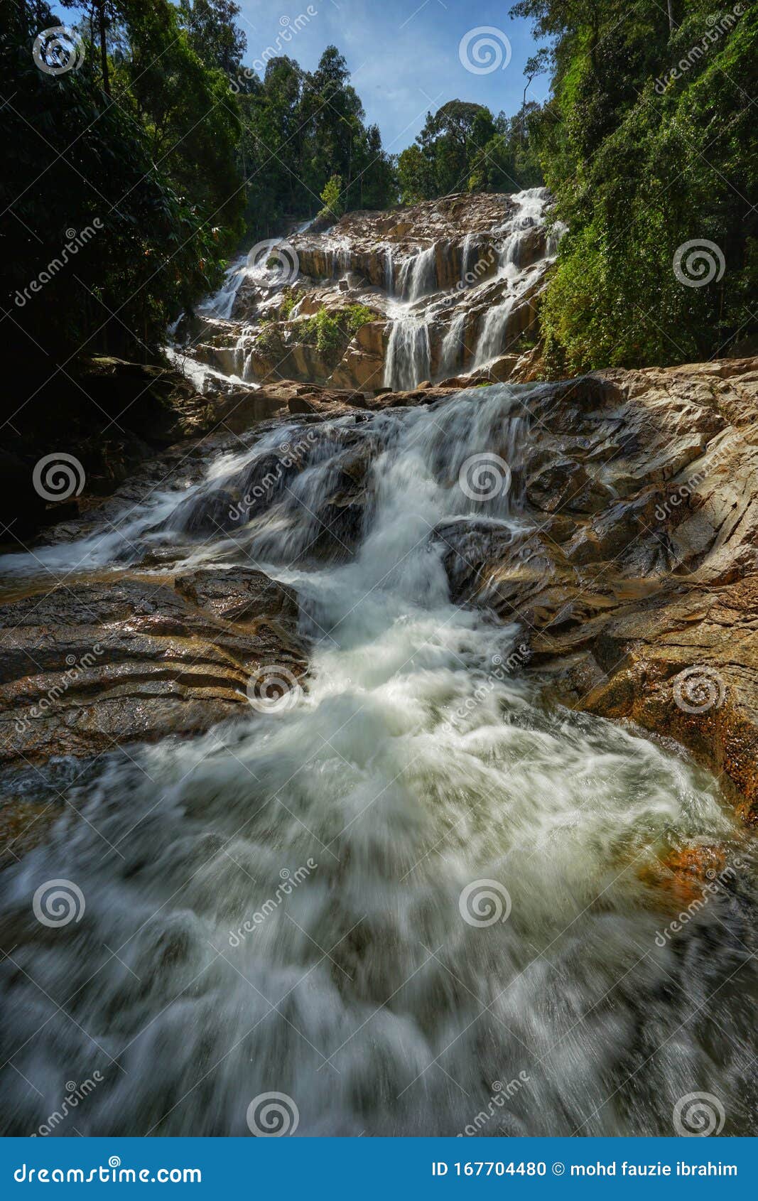 Scenic View Pandan River Waterfall , Pahang , Malaysia Stock Photo ...