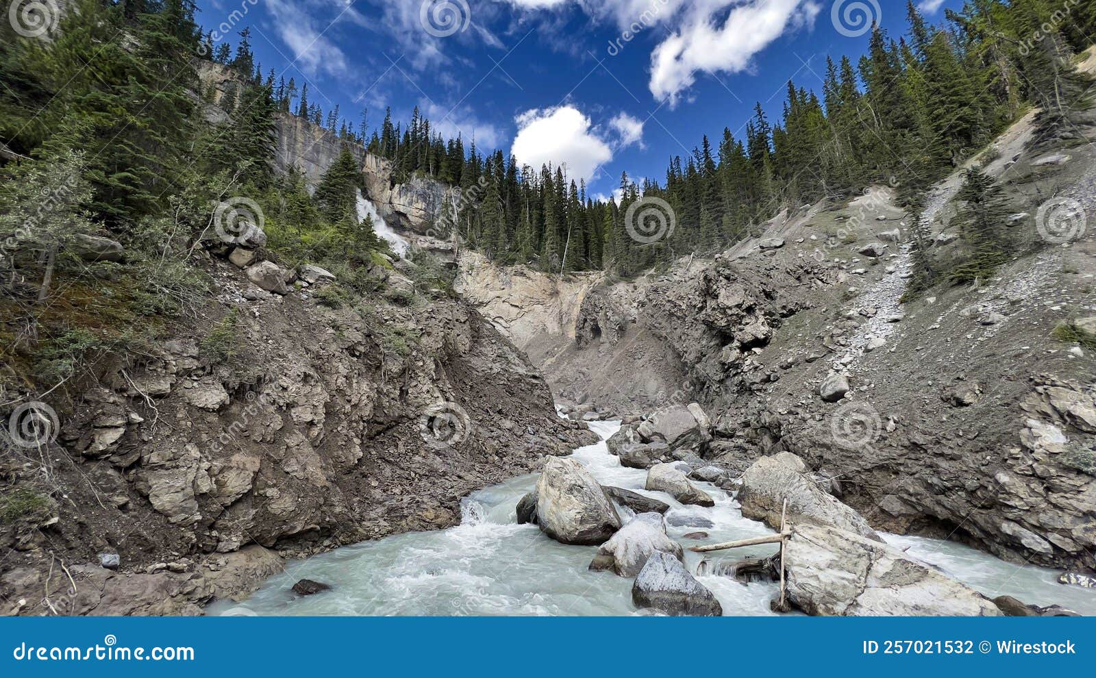 Scenic View of Panther Fall in Banff National Park in Alberta, Canada ...