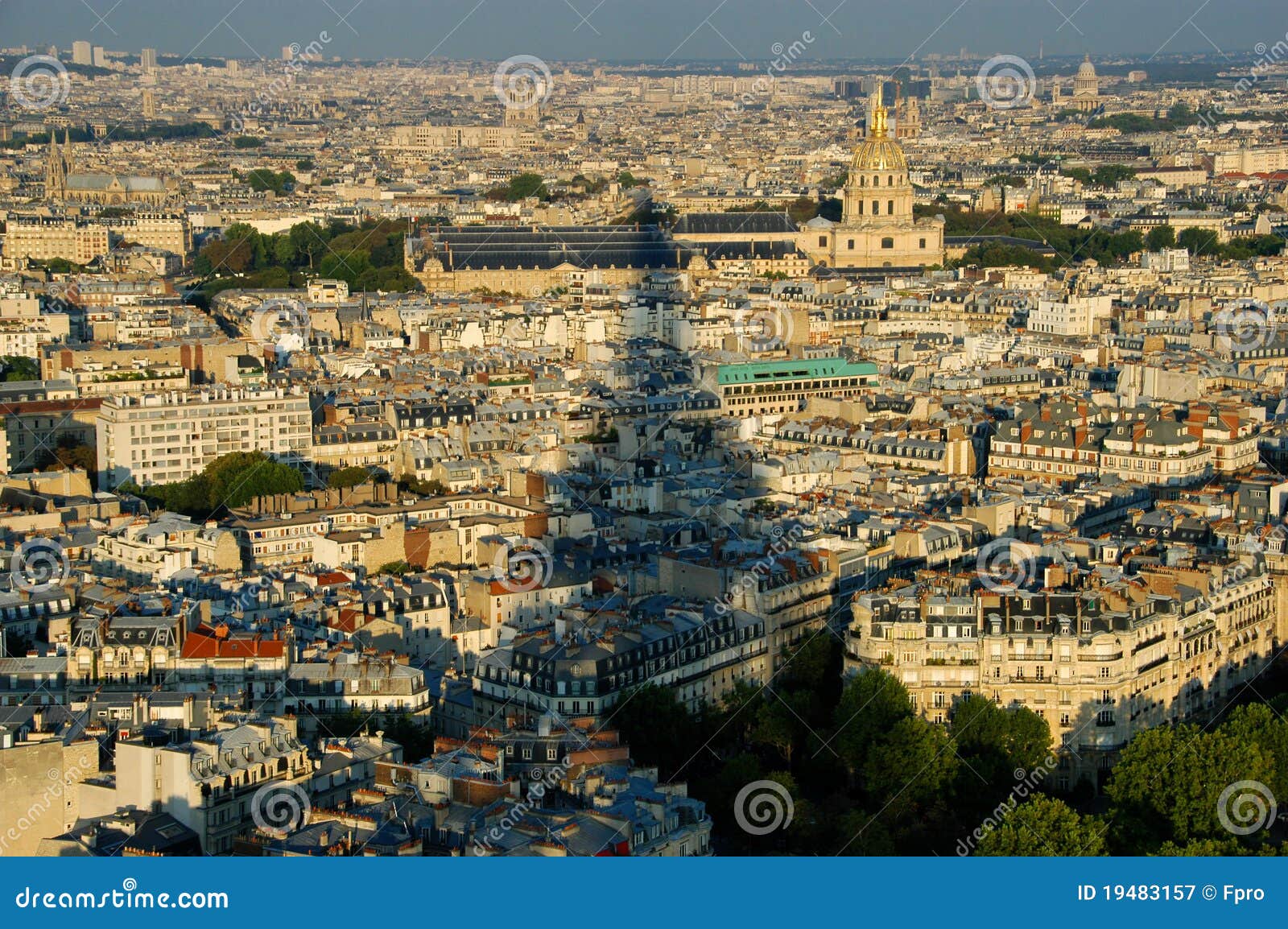 Scenic view of Paris stock image. Image of landscape - 19483157