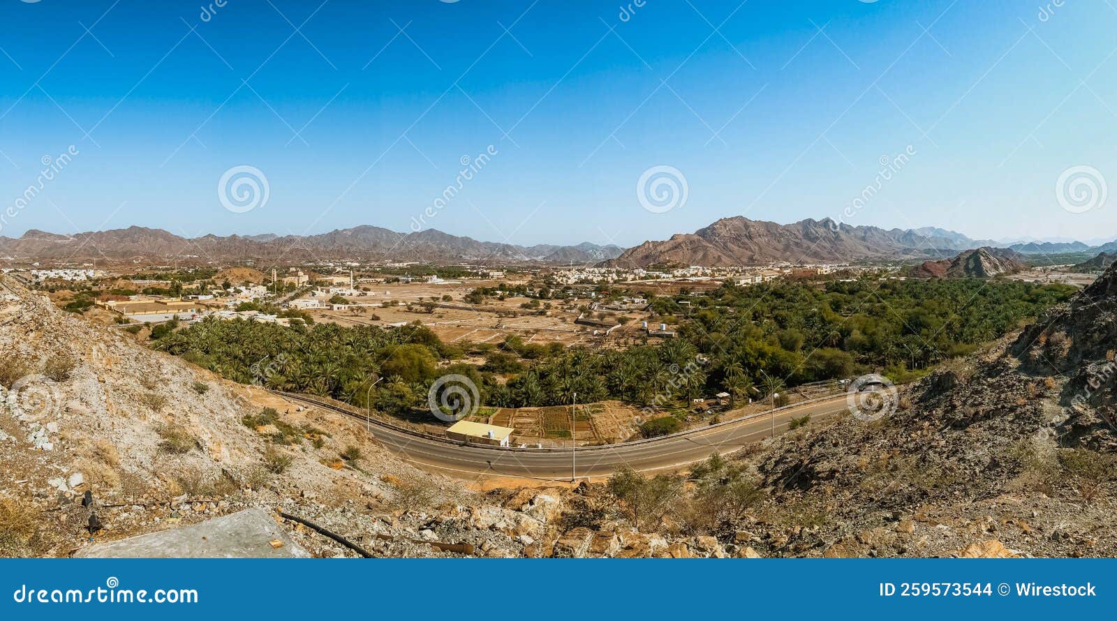 Scenic View of a Road in Hatta City, UAE Stock Photo - Image of ...