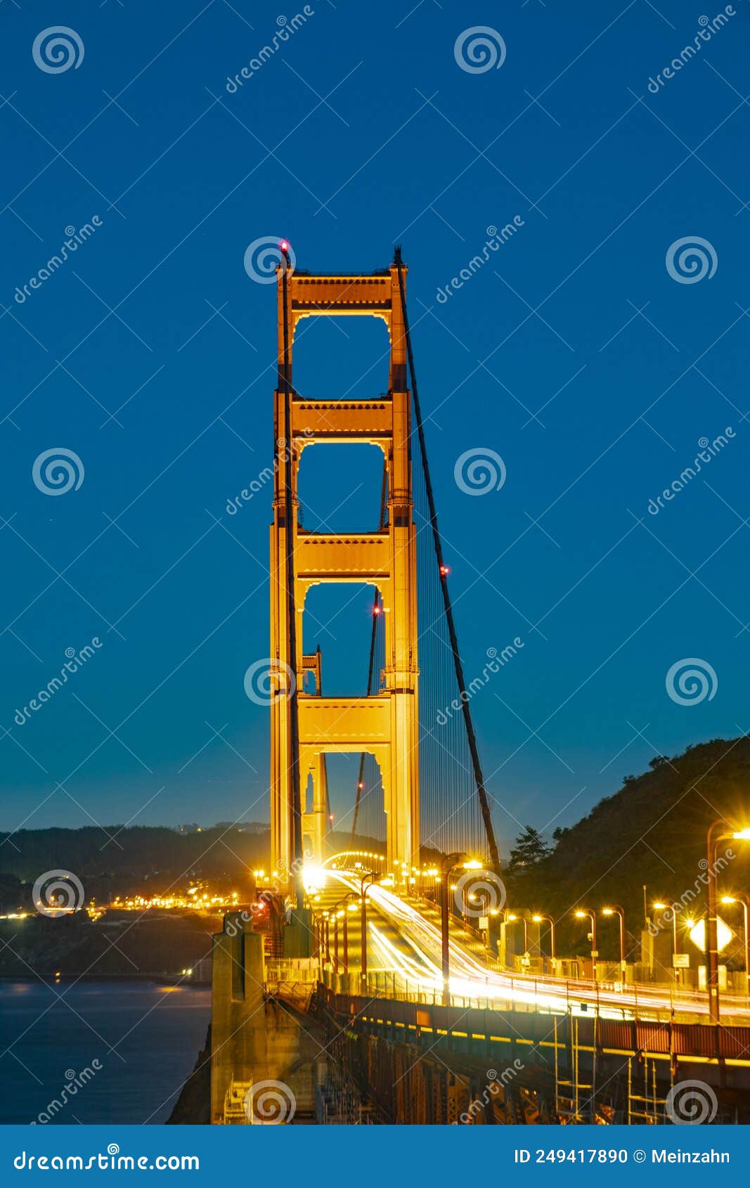 Scenic View of San Francisco Stock Photo - Image of traffic, light ...