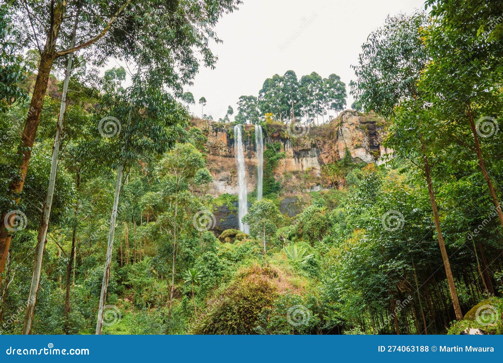 Scenic View of Sipi Waterfall in Mount Elgon, Mbale, Uganda Stock Photo ...