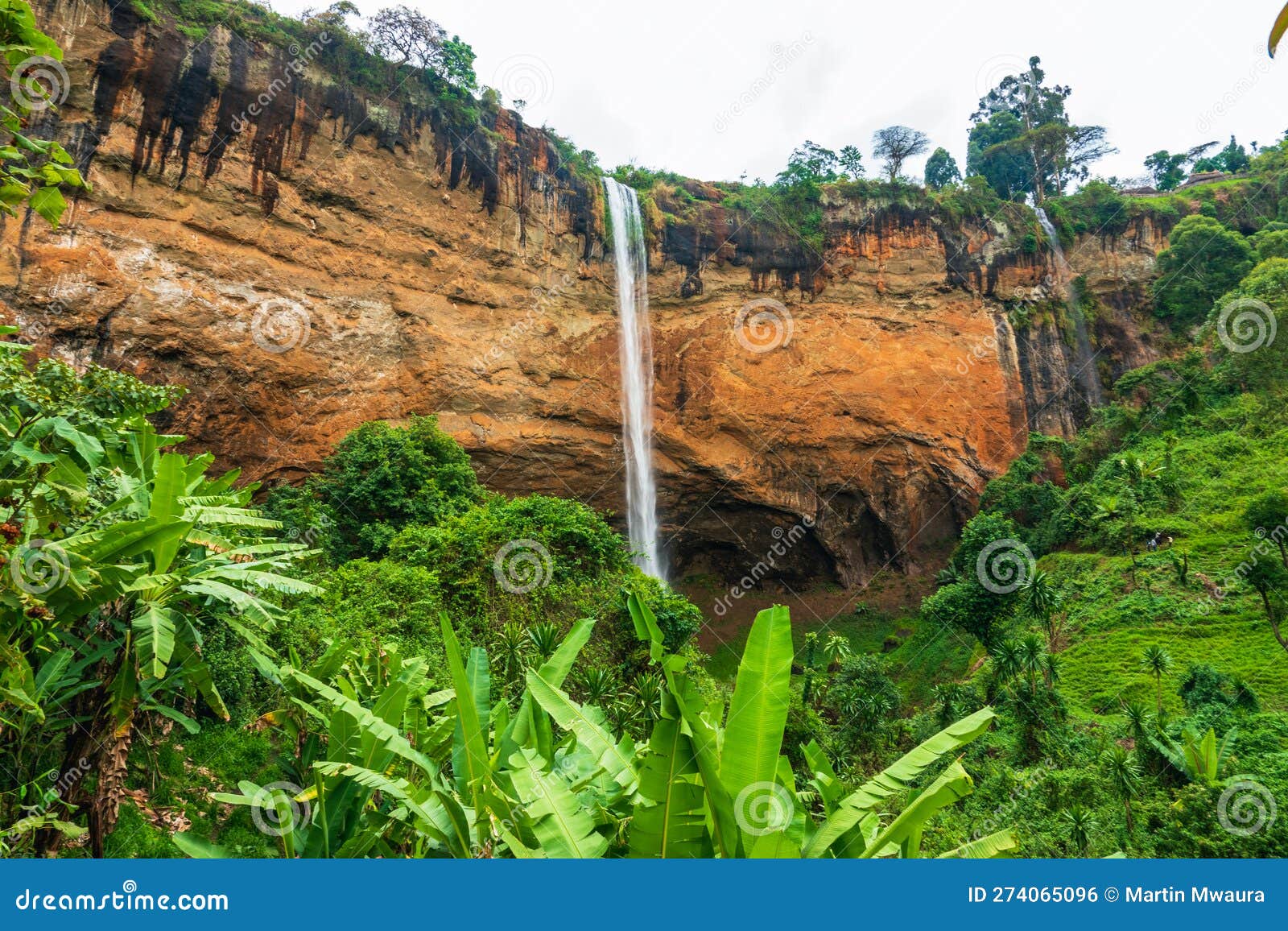 Scenic View of Sipi Waterfall in Mount Elgon, Mbale, Uganda Stock Photo ...