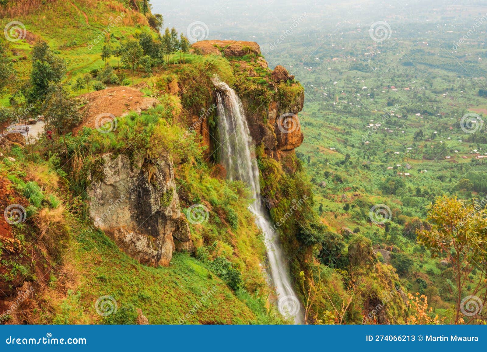 Scenic View of Sipi Waterfall in Mount Elgon, Mbale, Uganda Stock Image ...