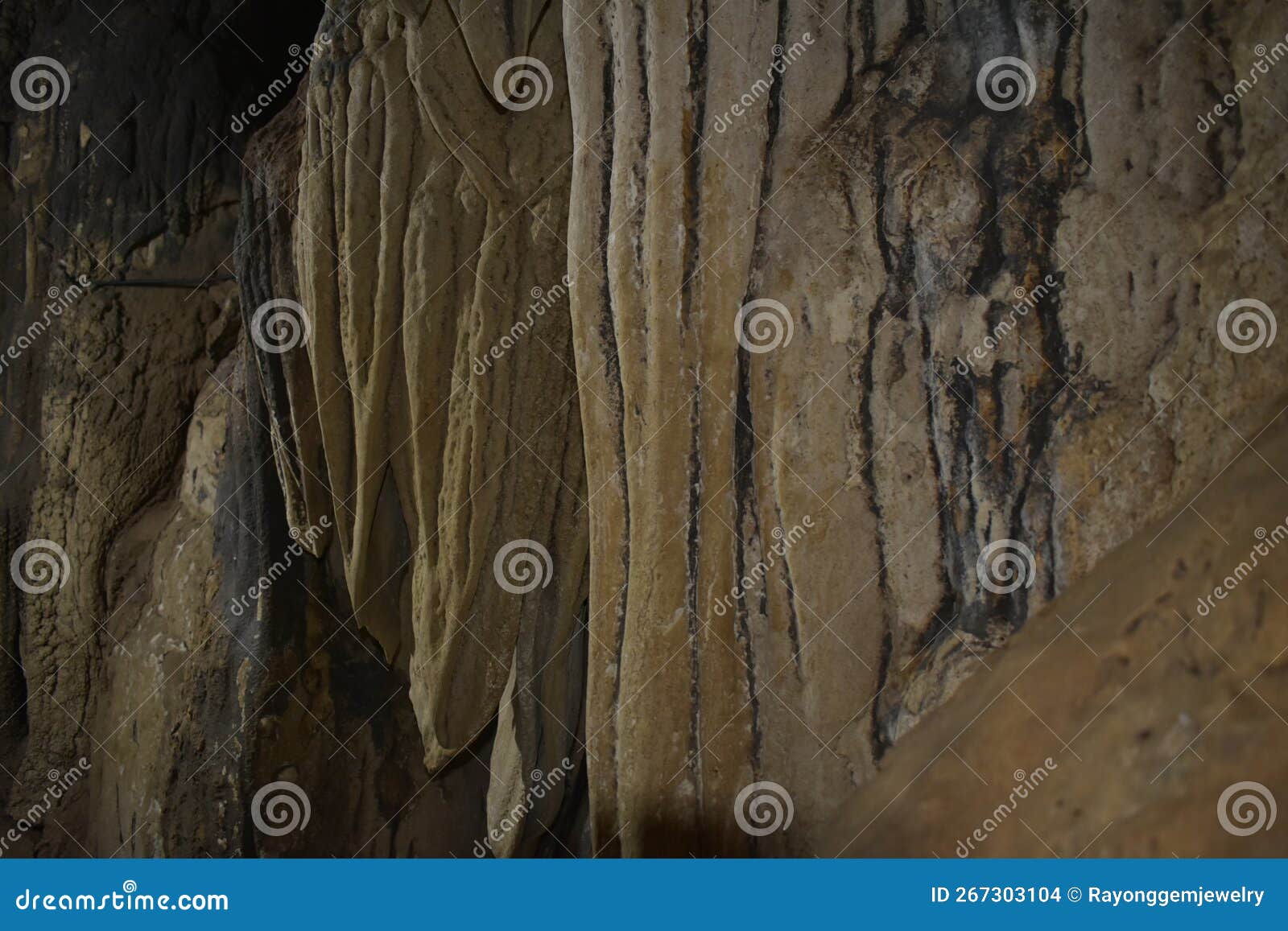 Stalactites in cave stock photo. Image of grey, textures - 267303104