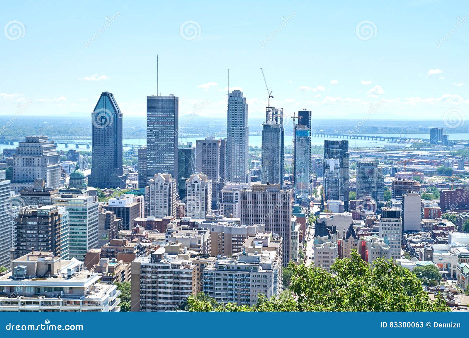 Scenic View of Summer Montreal Editorial Stock Photo - Image of ...