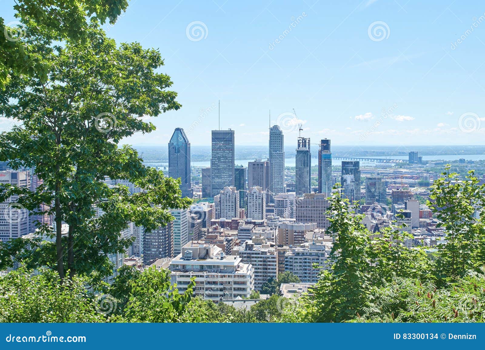 Scenic View of Summer Montreal Editorial Stock Image - Image of ...