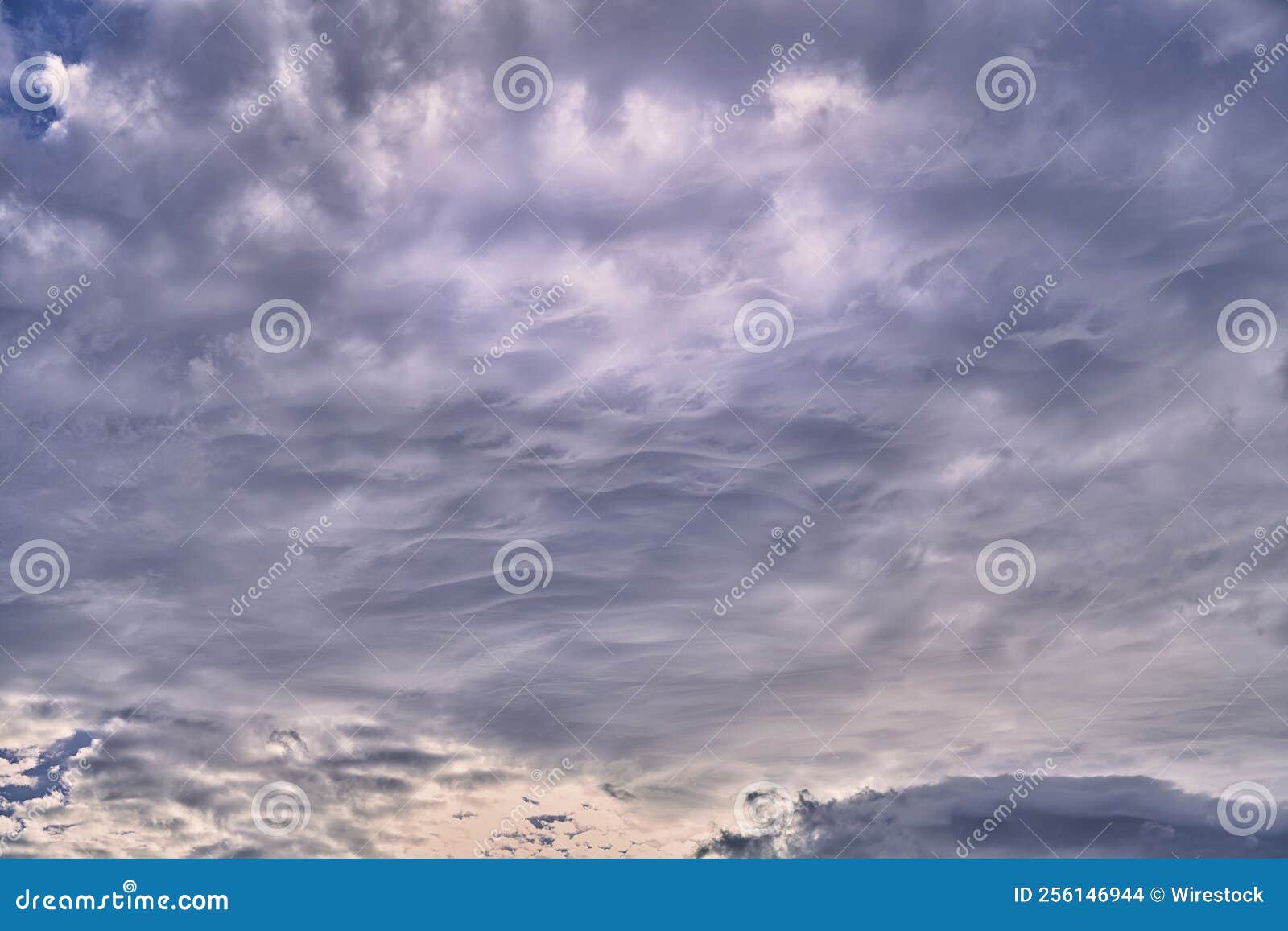 Scenic View of the Sunset with Dark Clouds Stock Photo - Image of view ...