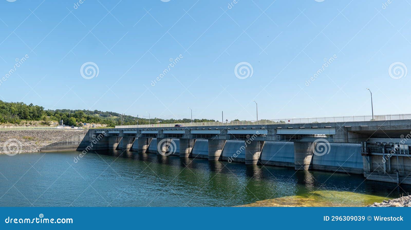 Scenic View of Table Rock Dam Along the White River Stock Image - Image ...