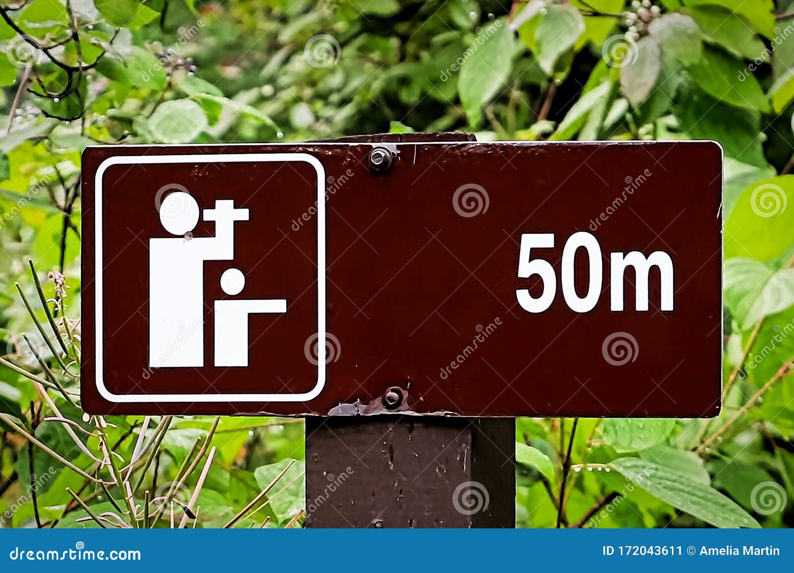 A Scenic Viewpoint Lookout in 50 Meters Sign Stock Image - Image of ...