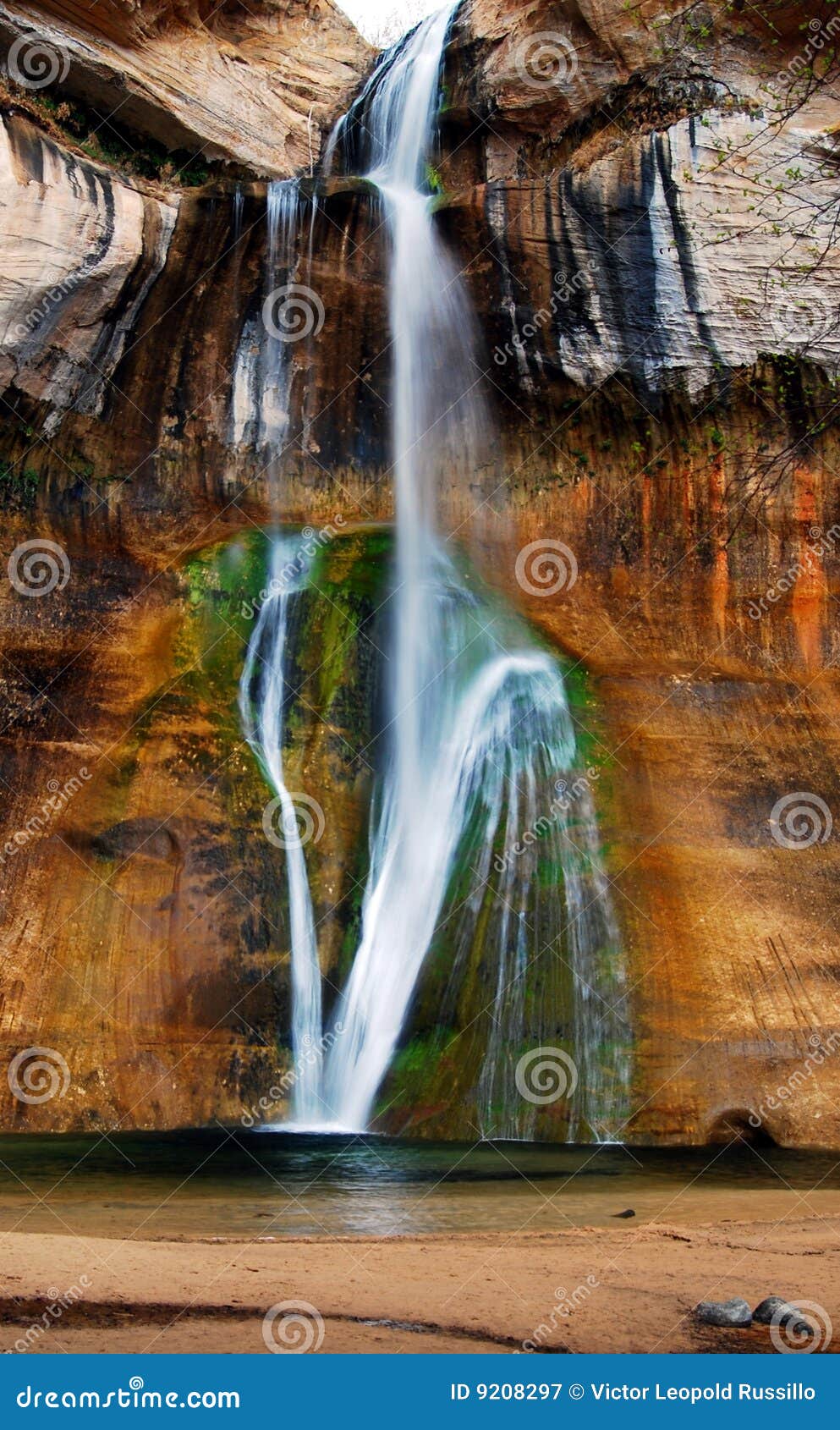 Scenic Waterfall stock image. Image of discover, creek - 9208297