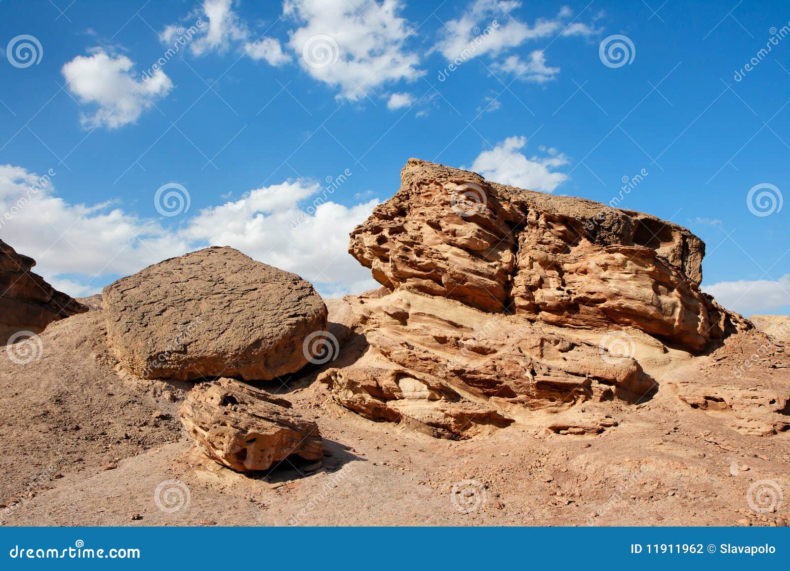 Scenic Weathered Orange Rock in the Desert Stock Photo - Image of east ...