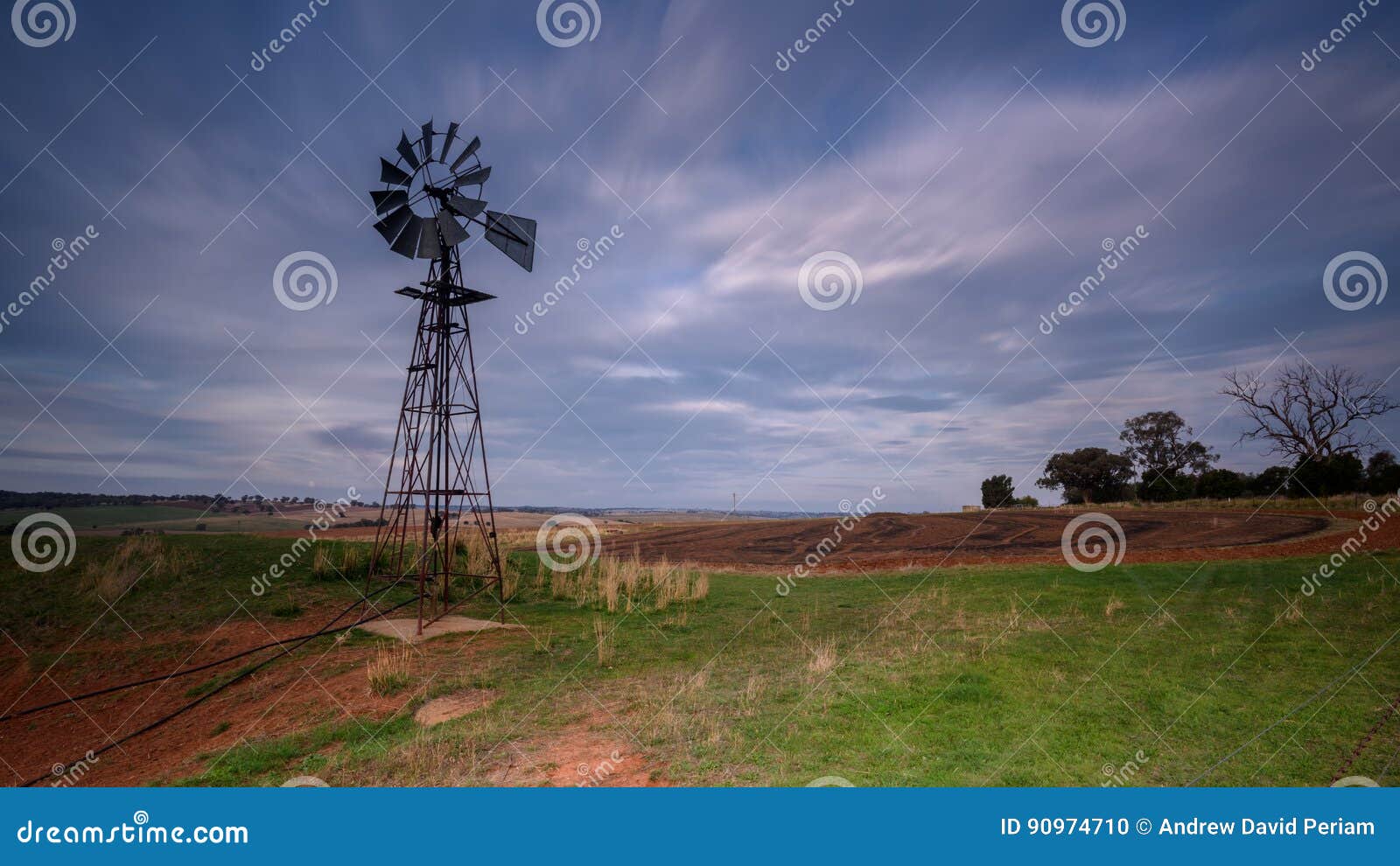 Scenic windmill stock photo. Image of season, view, pool - 90974710