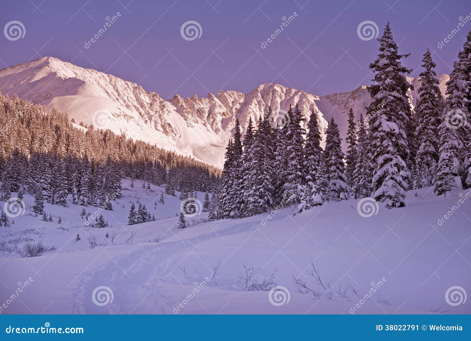 Scenic Winter Colorado stock image. Image of range, hiking - 38022791