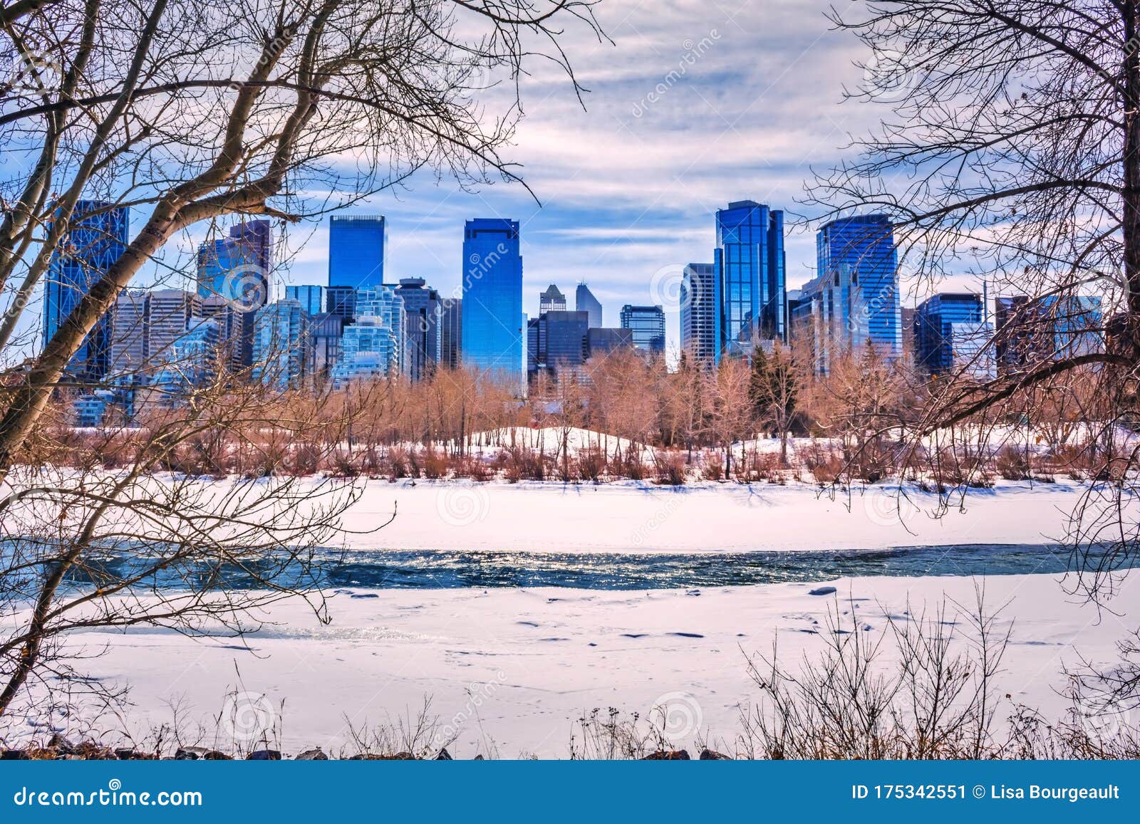 Scenic Walkway Down the Bow River Pathway Stock Image - Image of ...