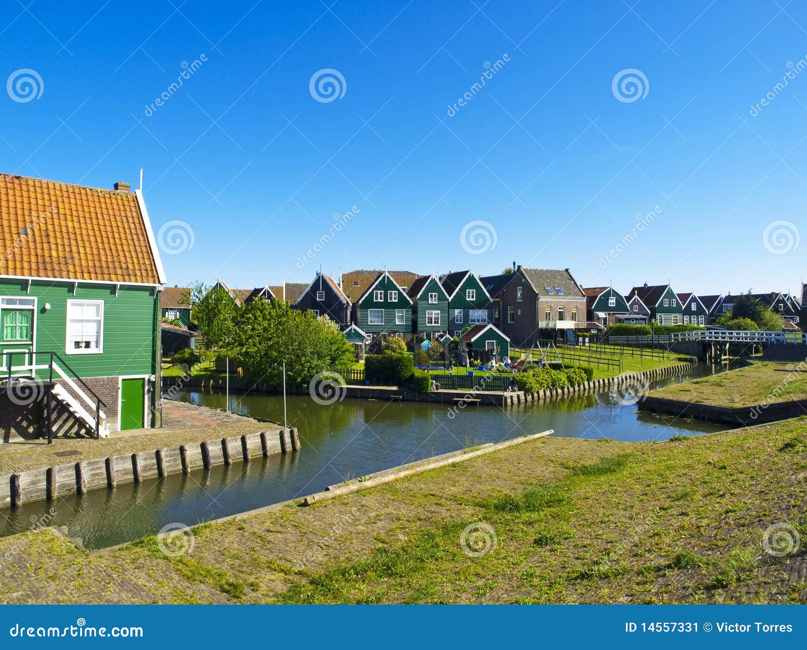 Scenics Cottages in Marken, Netherlands Stock Image - Image of building ...