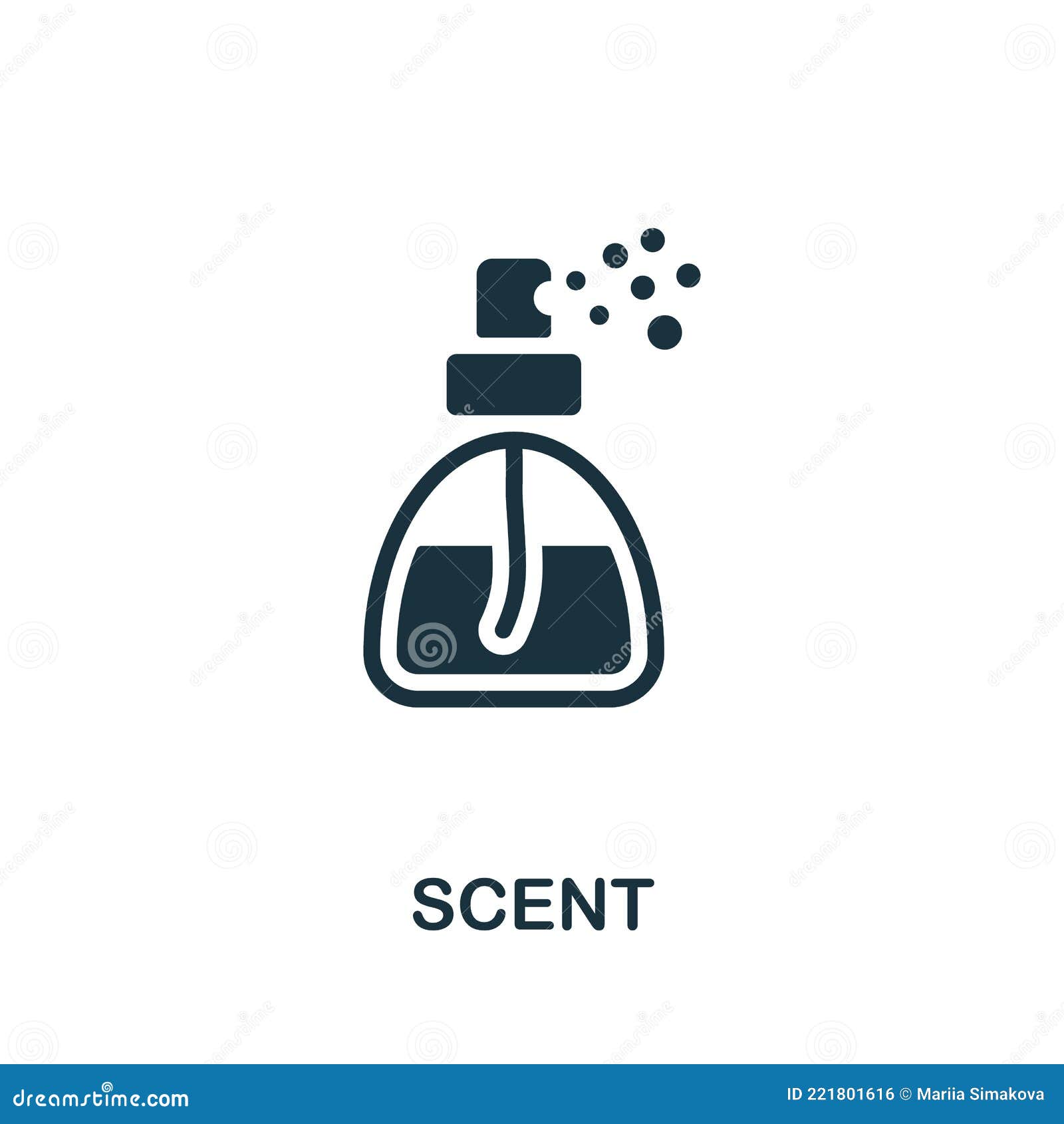 Scent Icon. Monochrome Simple Element from Sauna Collection. Creative ...