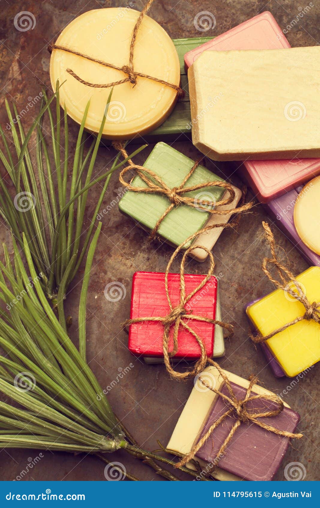 Scented and Colorfull Soaps Stock Image - Image of clean, pink: 114795615