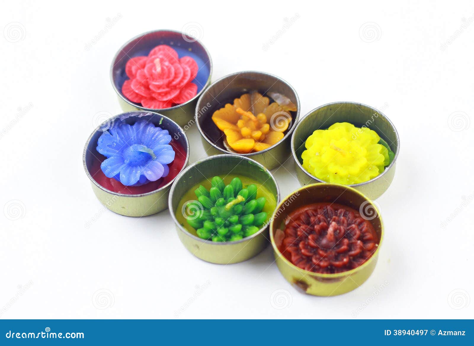 Scented colourful candles stock image. Image of decoration - 38940497