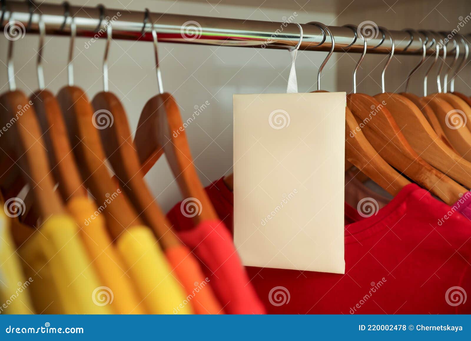 Scented Sachet and Clothes Hanging in Wardrobe Stock Photo - Image of ...