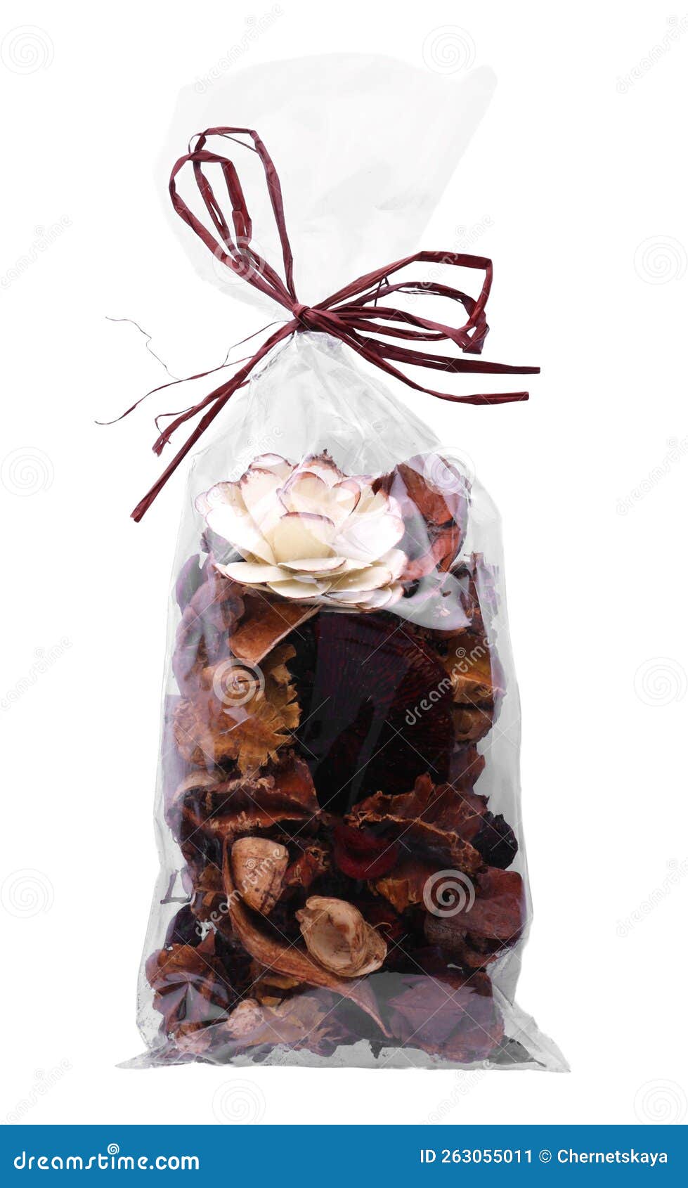 Scented Sachet of Potpourri Isolated on White Stock Image - Image of ...