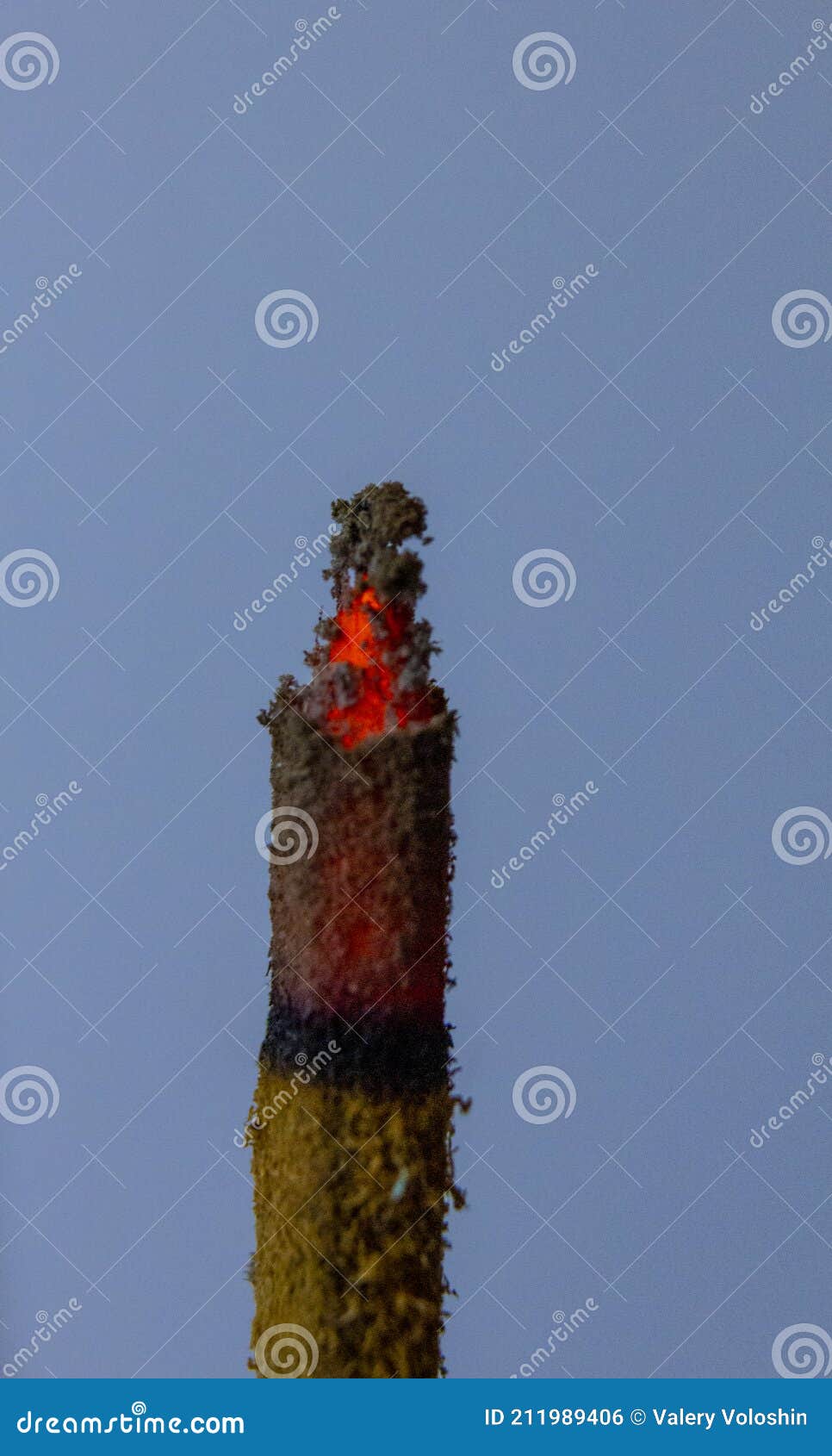 The scented stick smolders stock photo. Image of health - 211989406