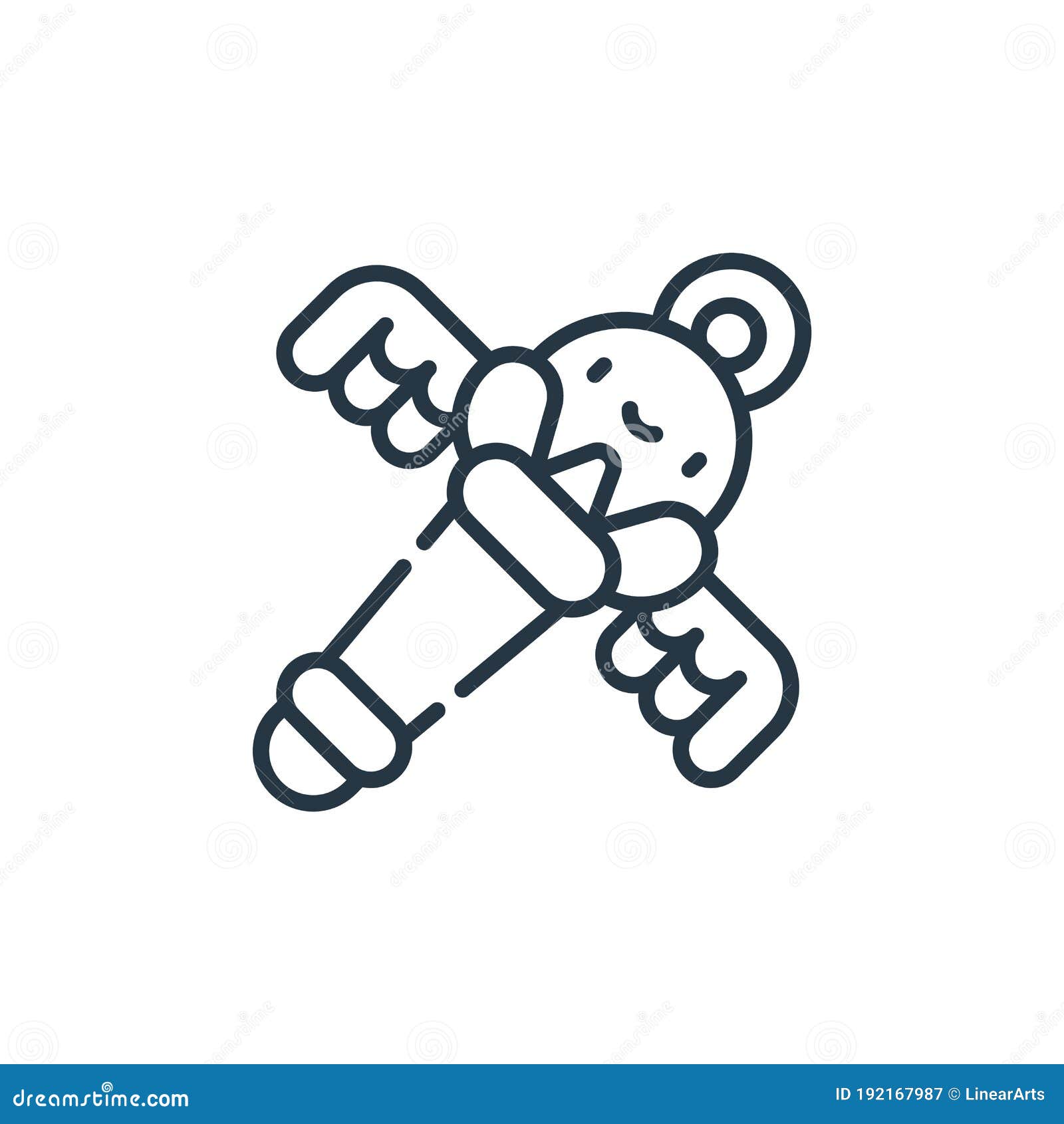 Scepter Icon Vector from Videogame Elements Concept. Thin Line ...