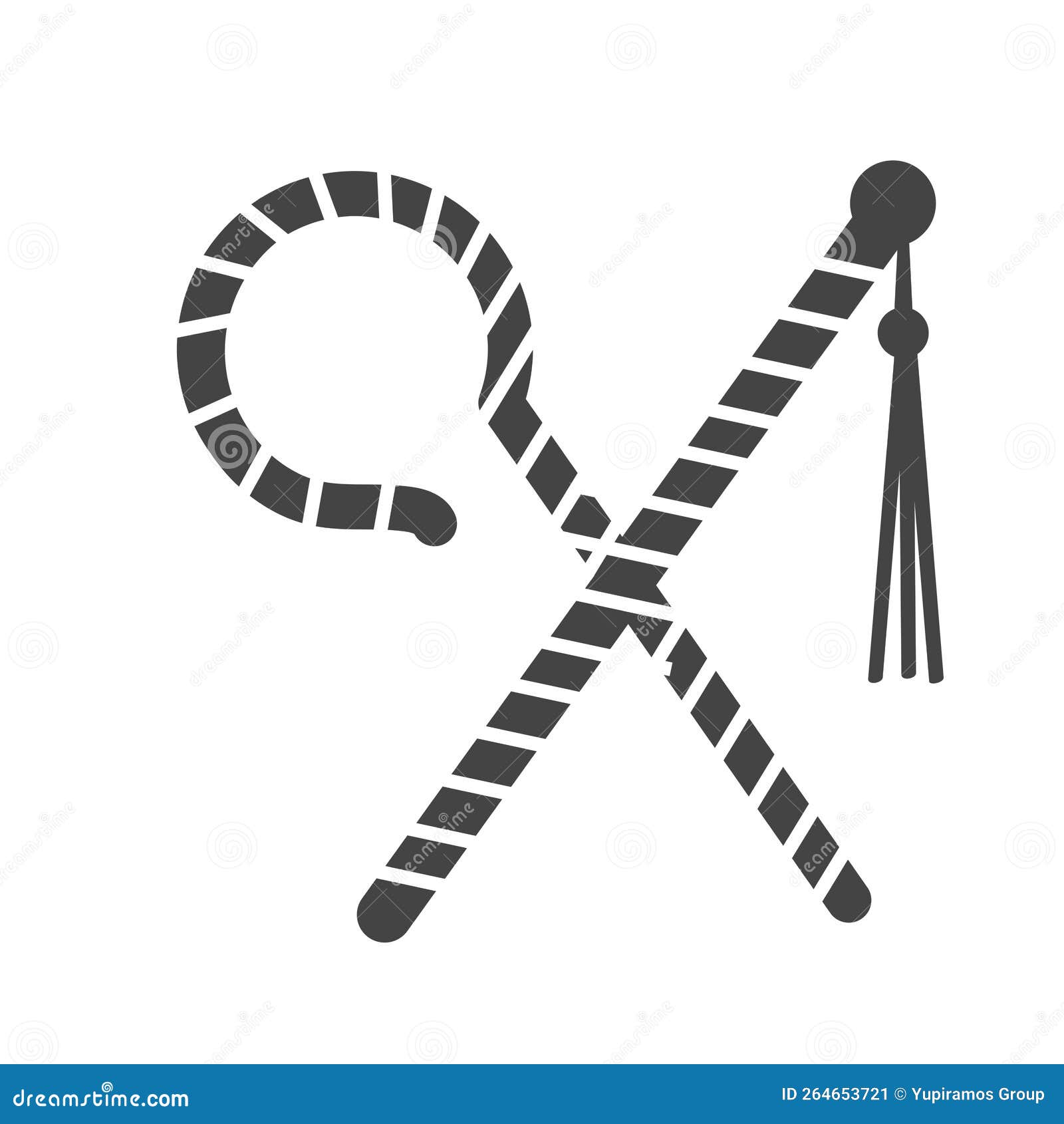 Scepters of egypt pharaohs stock vector. Illustration of scepters ...