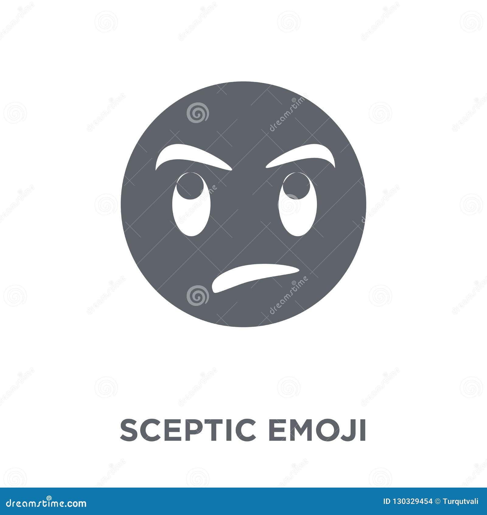 Sceptic Emoji Icon From Emoji Collection. Vector Illustration ...