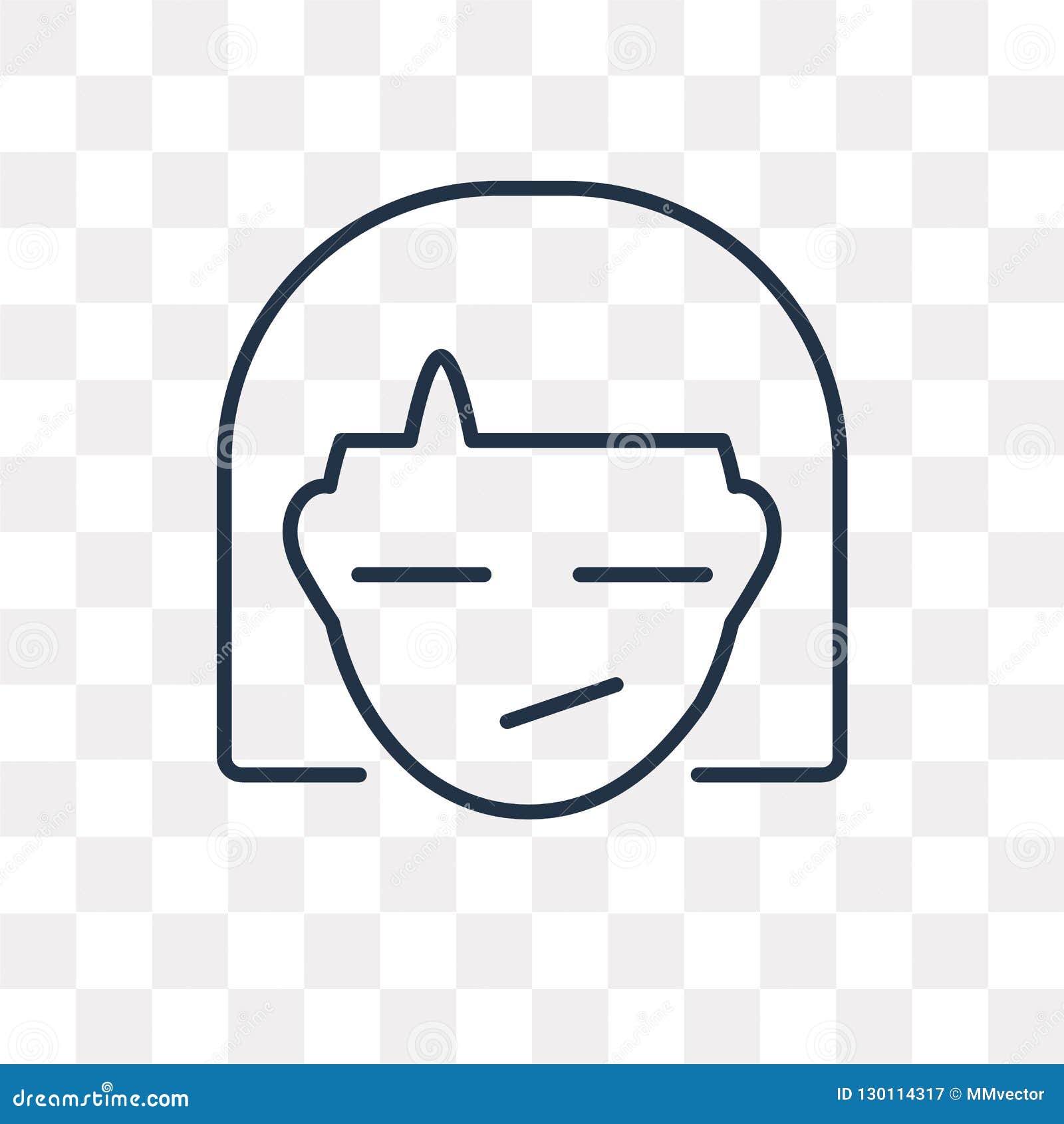 Sceptic Vector Icon Isolated on Transparent Background, Linear S Stock ...