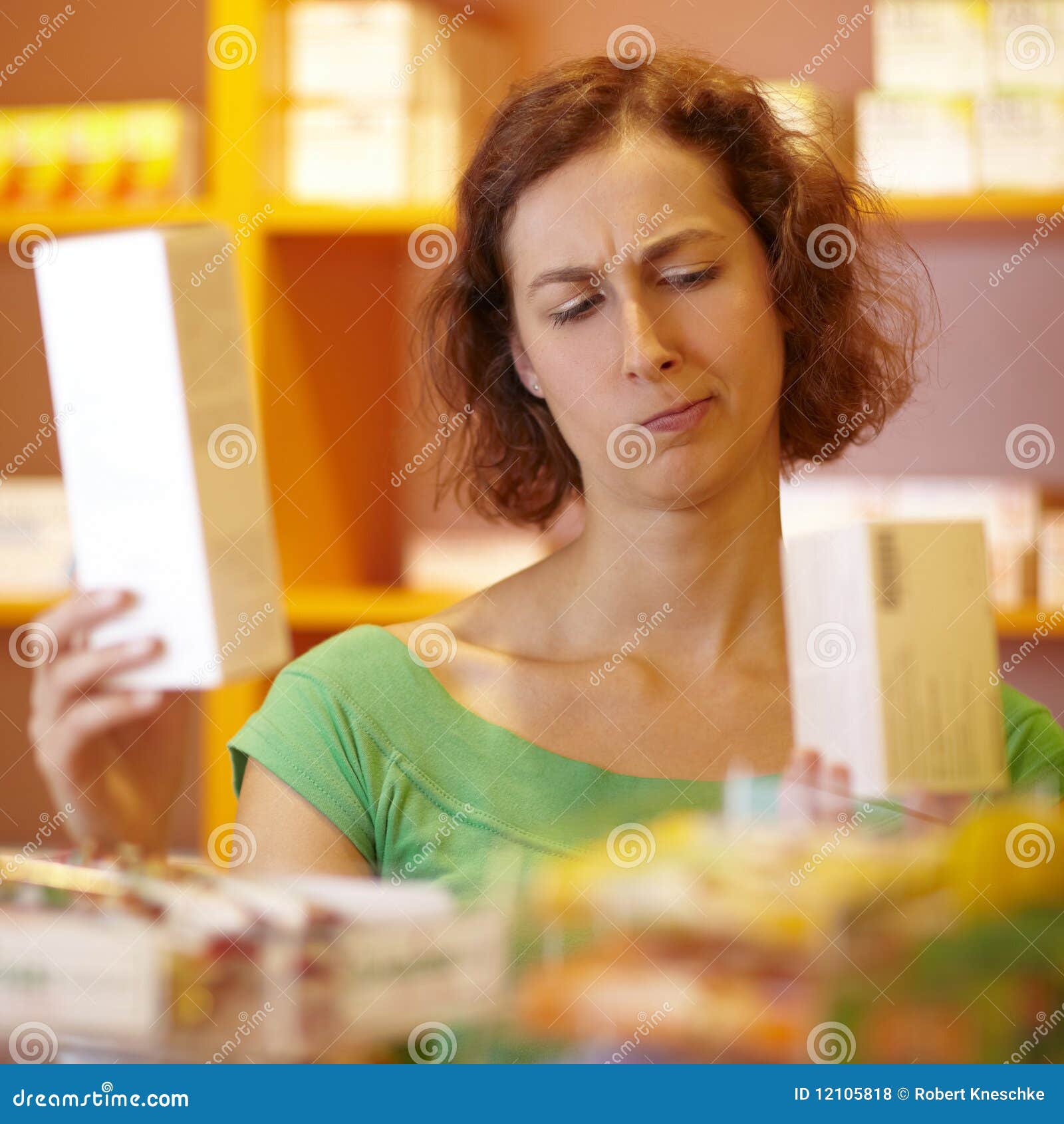 Sceptical customer stock photo. Image of drugs, advice - 12105818