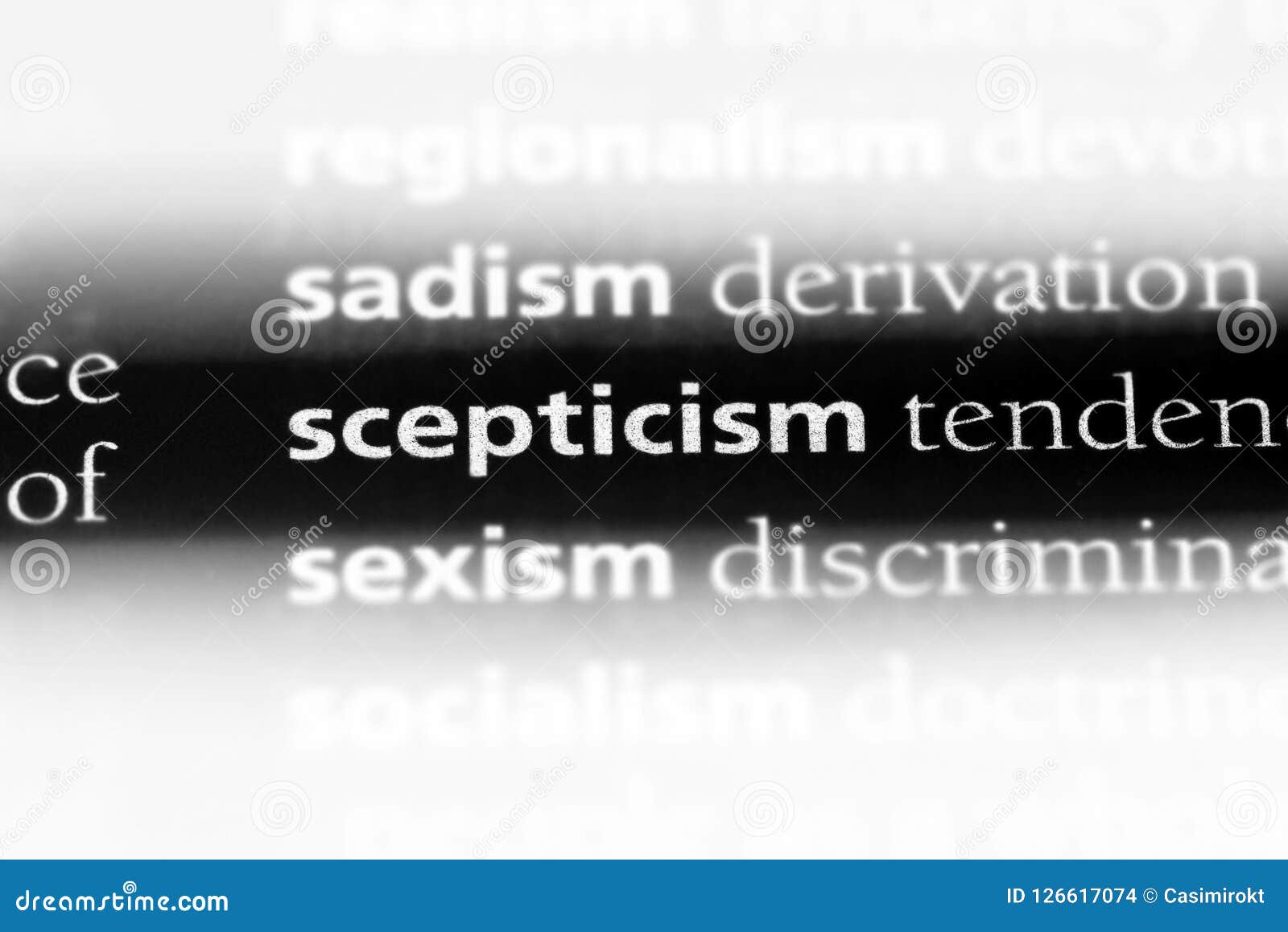 Scepticism stock photo. Image of closeup, macro, isolated - 126617074