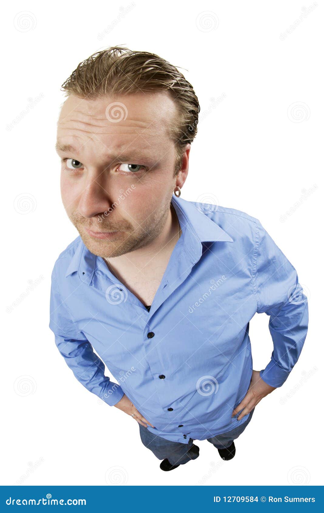 Sceptisch mannetje stock foto. Image of mannetje, mensen - 12709584