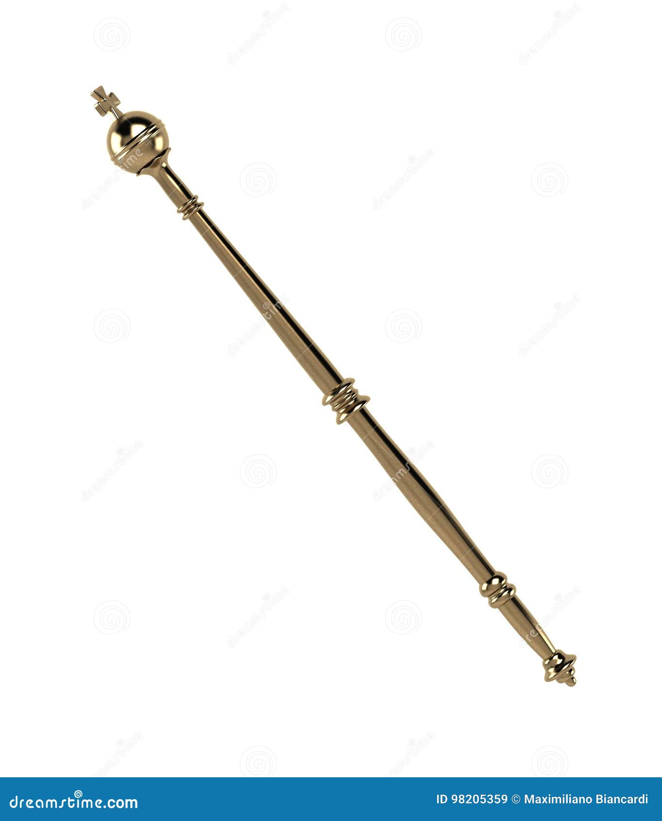 Sceptre stock image. Image of king, wand, monarch, magic - 98205359