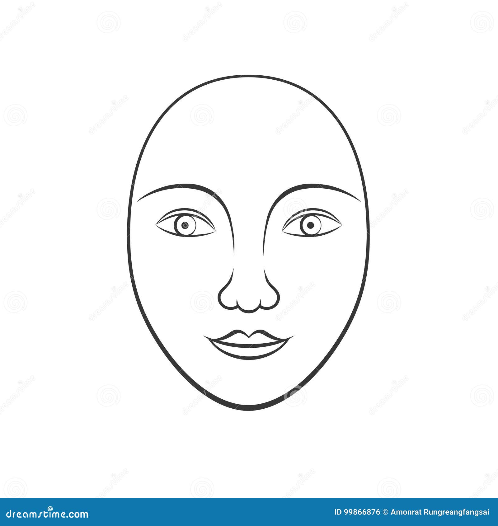 Croquis De Visage Simples