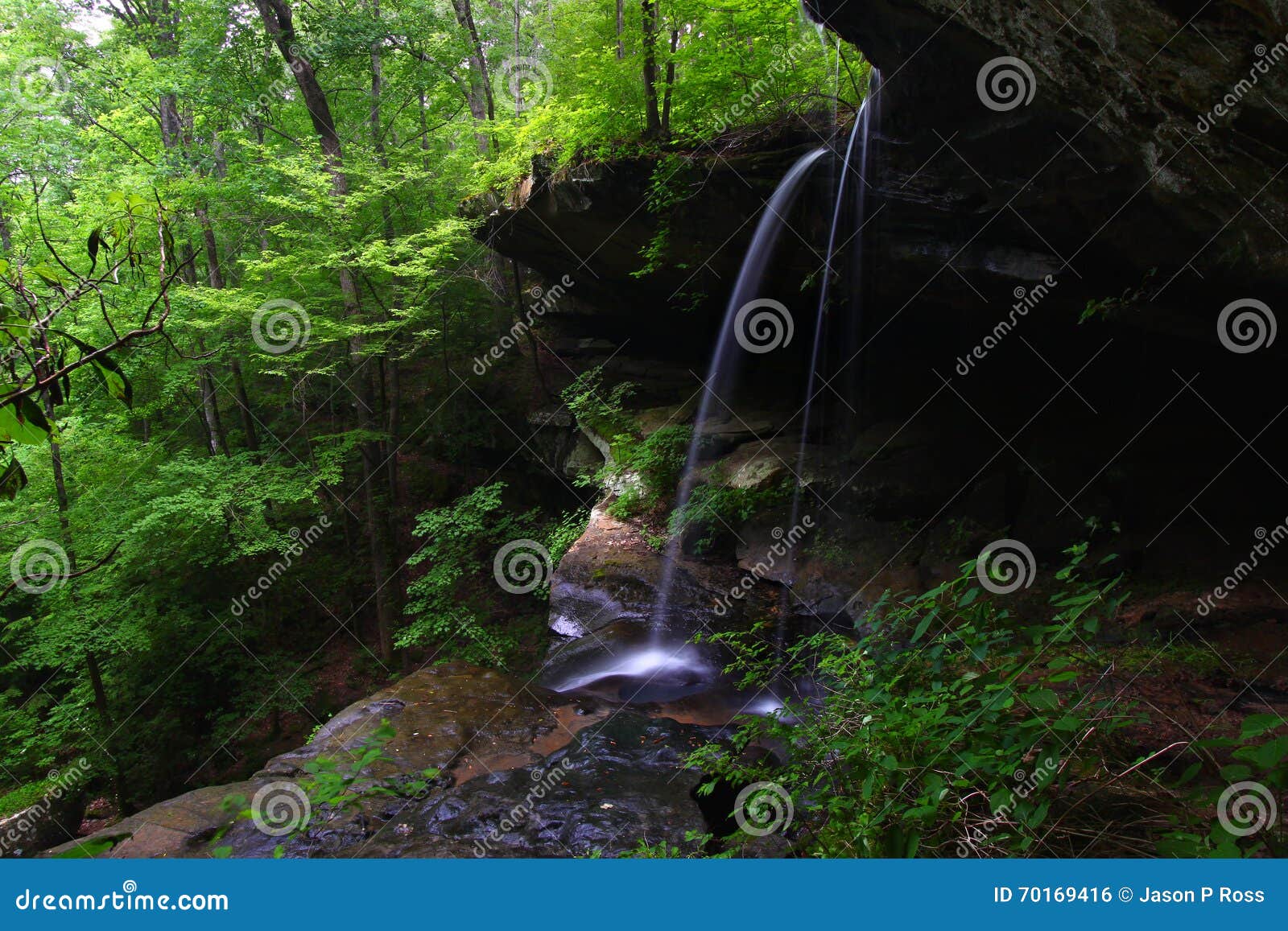 Schöne Alabama-Wasserfall-Landschaft Stockfoto - Bild von reise ...