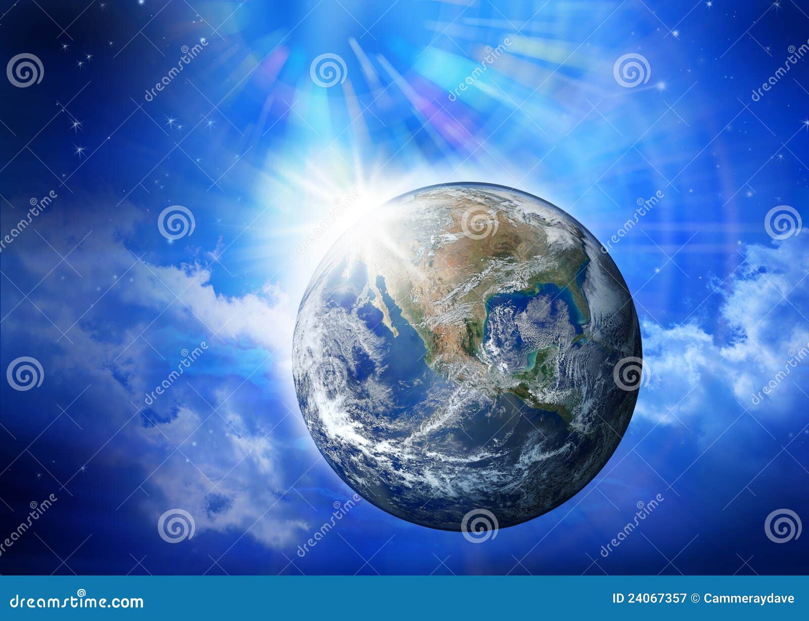 Schöne Erde stockbild. Bild von leben, stern, strahlen - 24067357